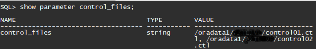 Control file ve Parametre file – Ferdi Turkoglu Blog