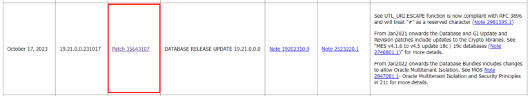 Patching An Oracle Database With Opatch Upgrade 1916 To 1921